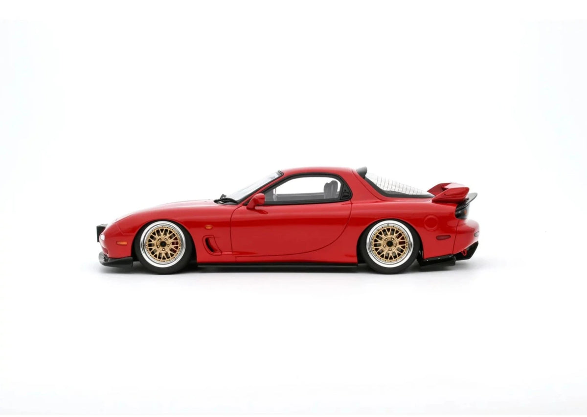 1:18 Mazda RX7 Khyzyl Saleem -- Red w/Gold Wheels -- Ottomobile