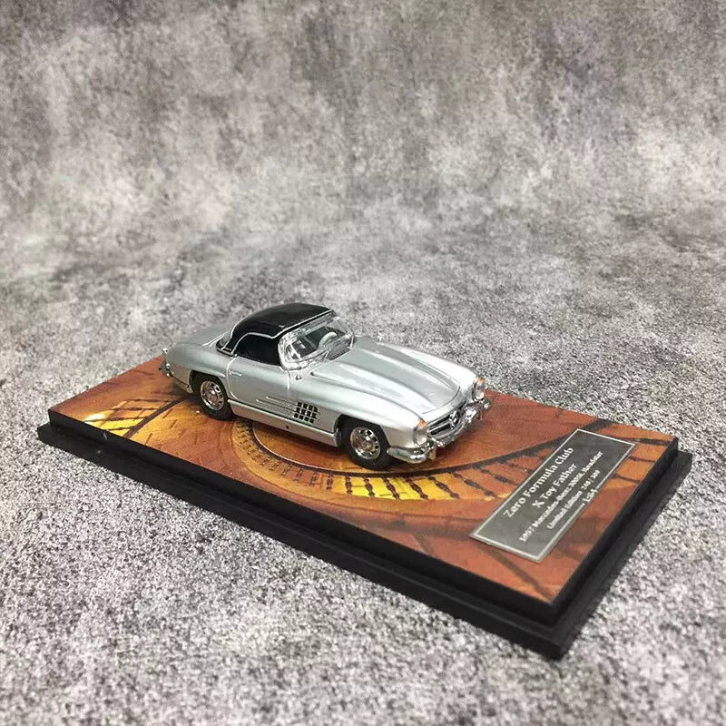 1:64 Mercedes-Benz 300SL Roadster -- Silver -- Zero Formula Club x Toy