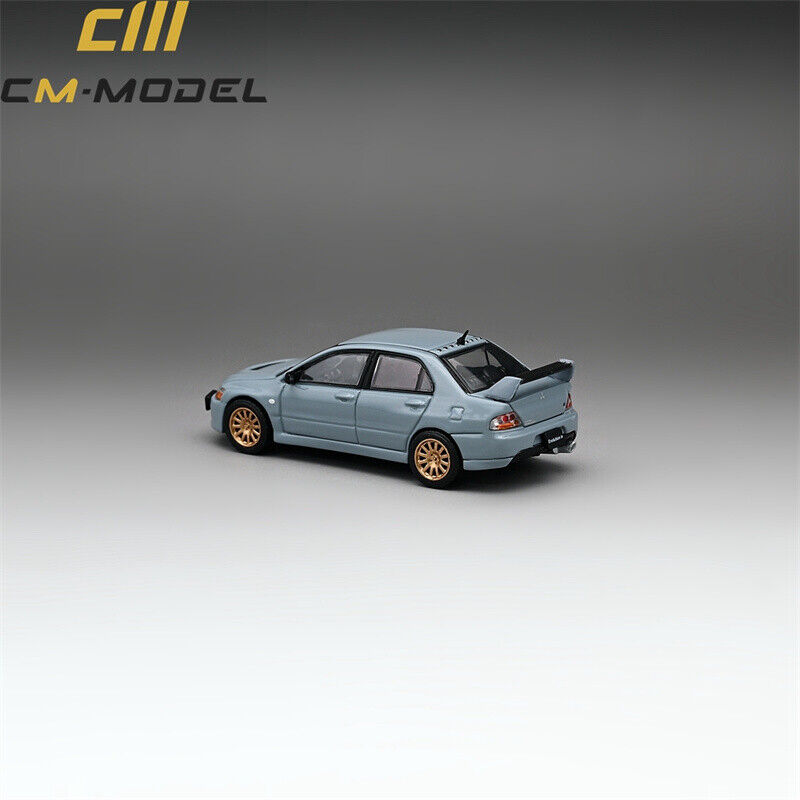 1:64 Mitsubishi Lancer Evolution IX (9) w/Engine Display -- Grey -- CM