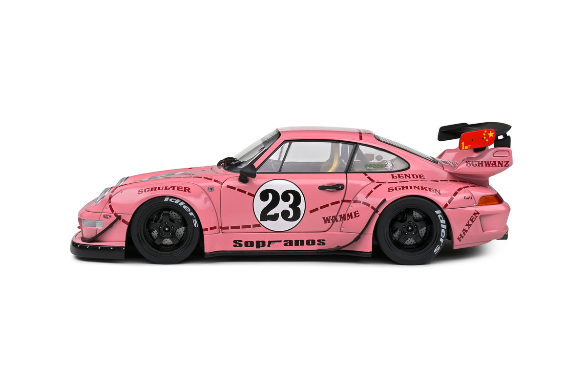 1:18 RWB 993 -- #23 Pink Pig Tribute Livery -- Solido Porsche 911