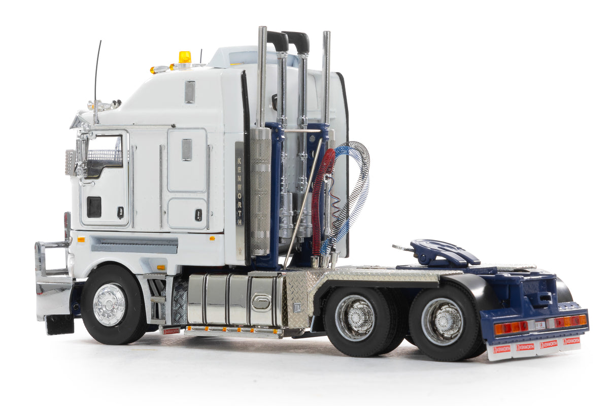 1:50 Kenworth K200 2.8 Cabin -- White/Blue -- Drake Truck Z01541