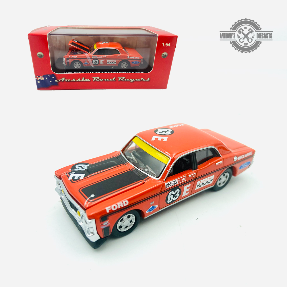1:64 1970 Bruce McPhee -- #63E Ford XW Falcon GTHO Phase 2 -- Cooee Cl