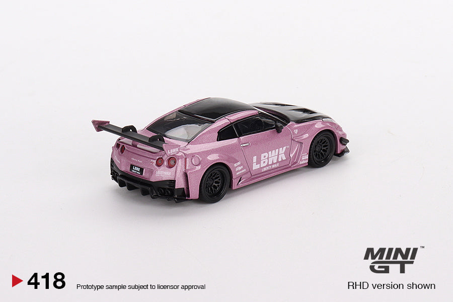 1:64 Nissan GT-RR (R35) -- LB-Silhouette Ver.2 Passion Pink LBWK -- Mi