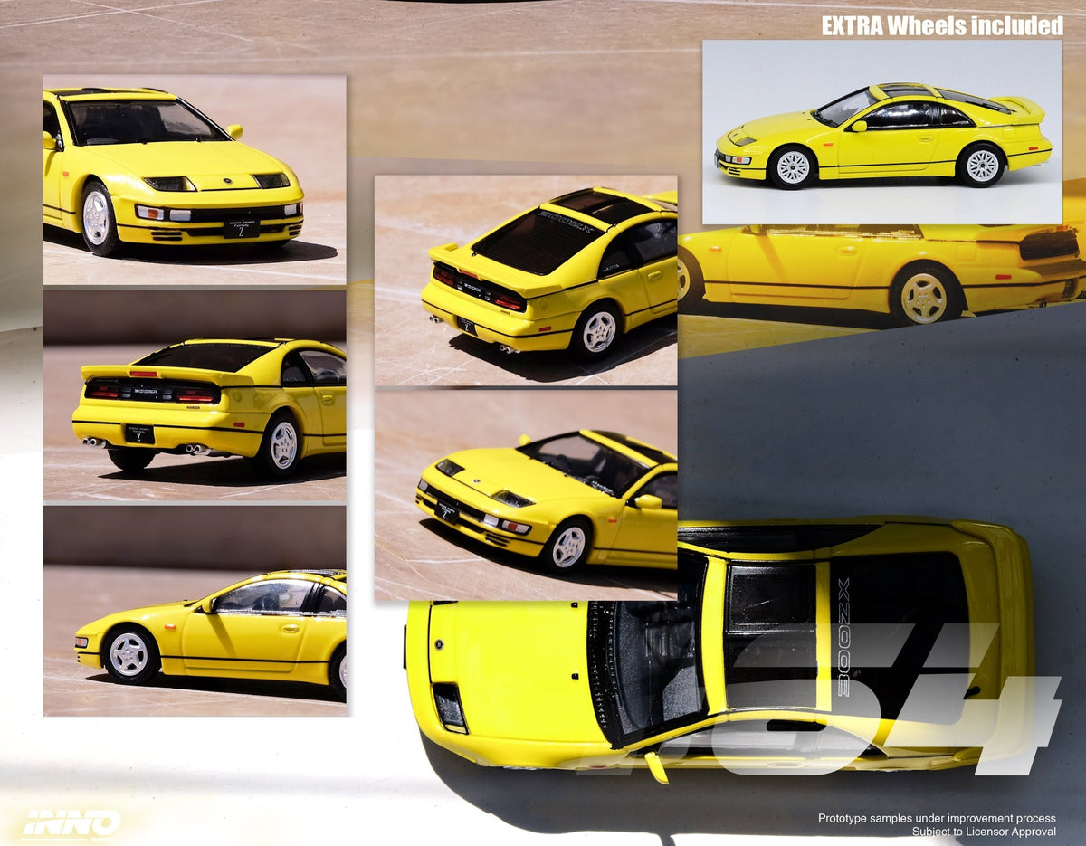 1:64 Nissan Fairlady 300ZX (Z32) -- Yellow Pearlglow -- INNO64