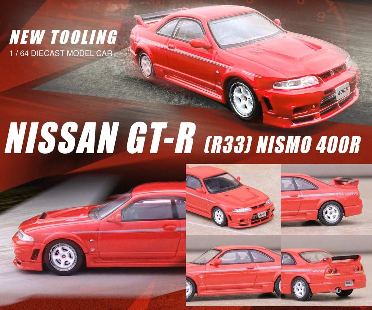 1:64 Nissan Skyline GT-R (R33) NISMO 400R -- Super Clear Red II -- INN