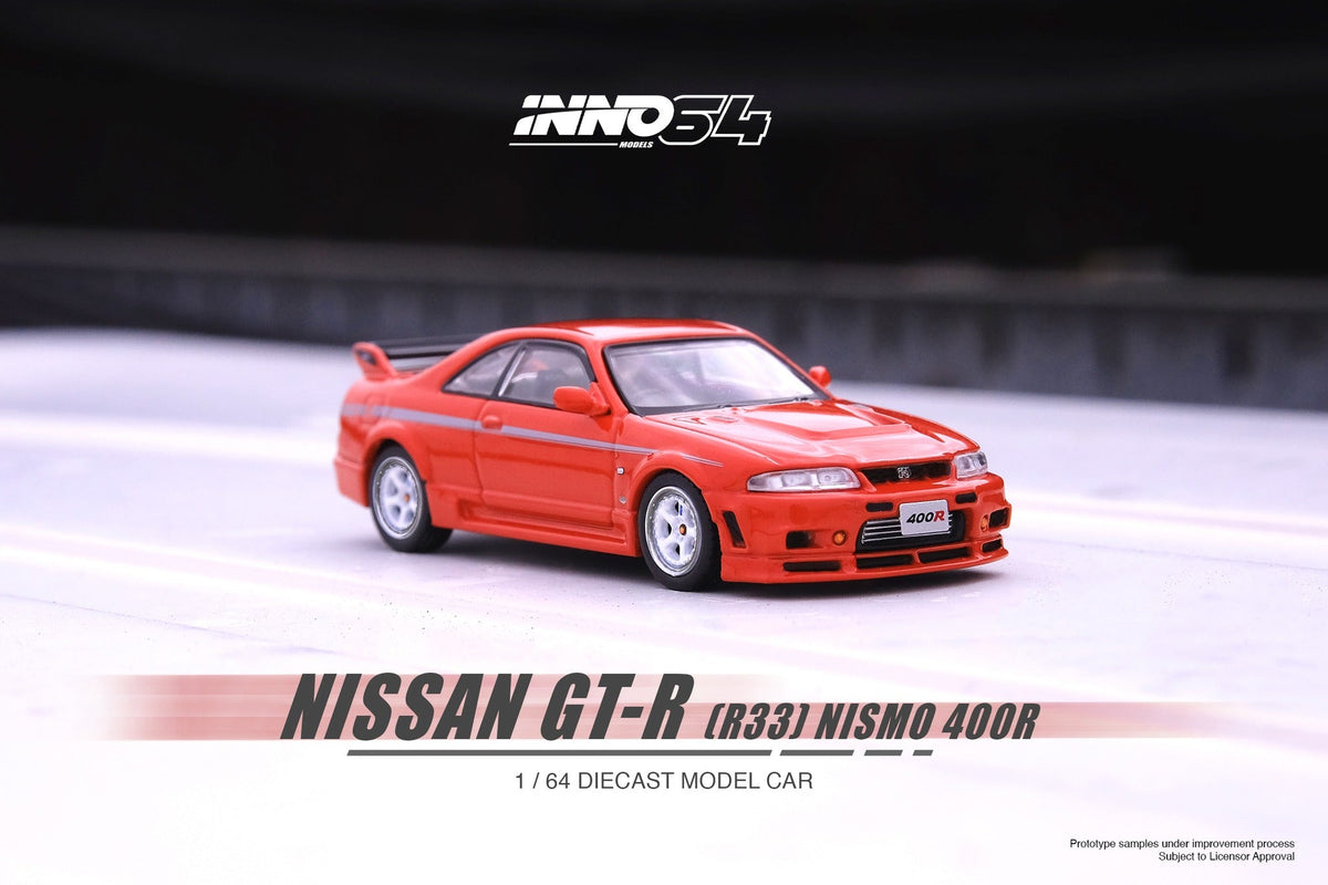 1:64 Nissan Skyline GT-R (R33) NISMO 400R -- Super Clear Red II -- INN