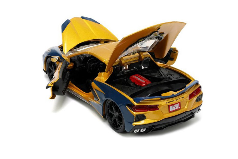 1:24 Wolverine w/2020 Chevrolet Corvette C8 Stingray -- Marvel X-Men J