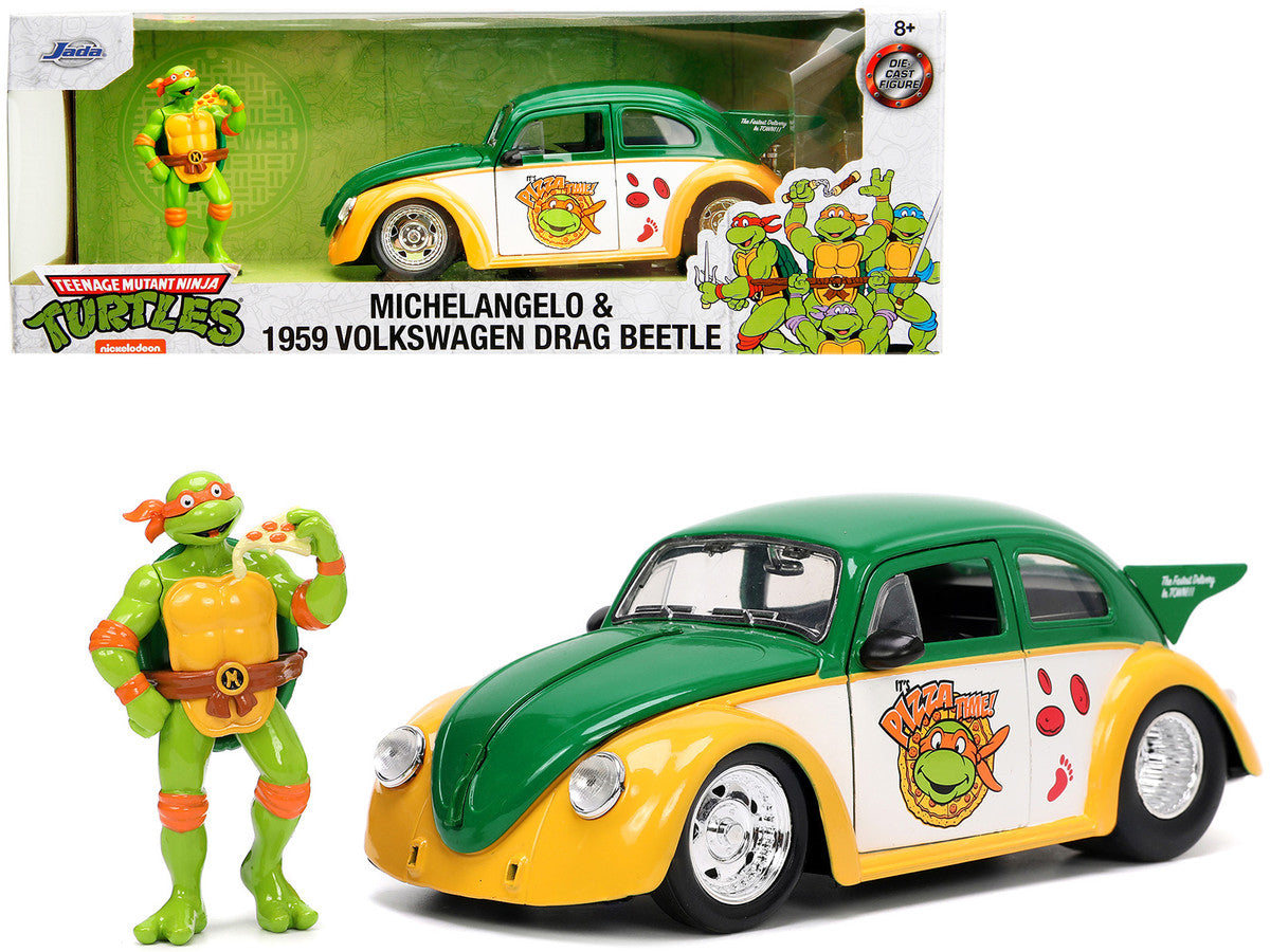 1:24 Michelangelo w/Volkswagen Beetle -- Teenage Mutant Ninja Turtles