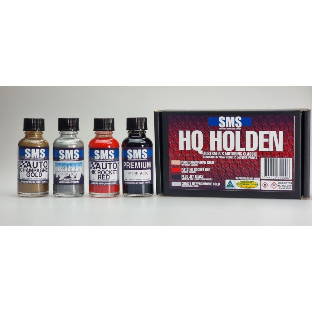 DDA HQ Plastic Kits -- Acrylic Lacquer Factory Paint Set -- SMS Paints