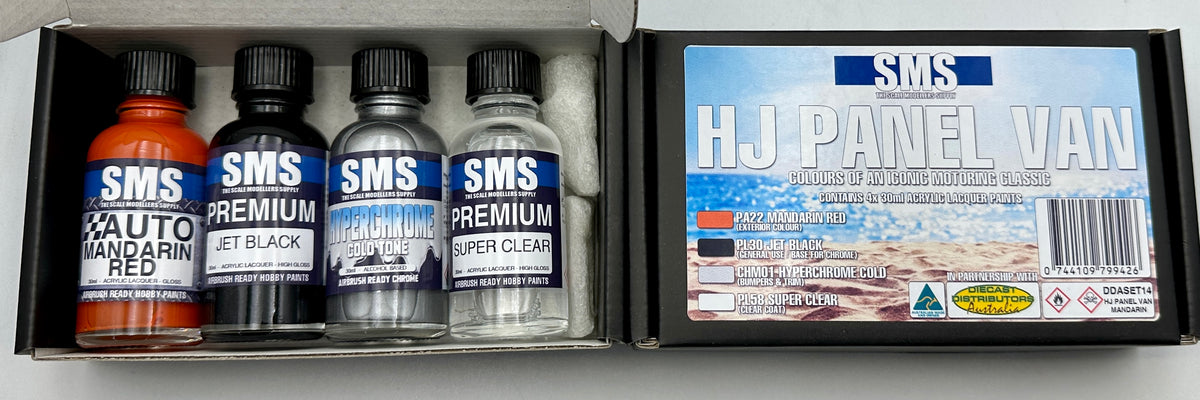 DDA HJ Sandman Plastic Kits -- Acrylic Lacquer Factory Set -- SMS Pain