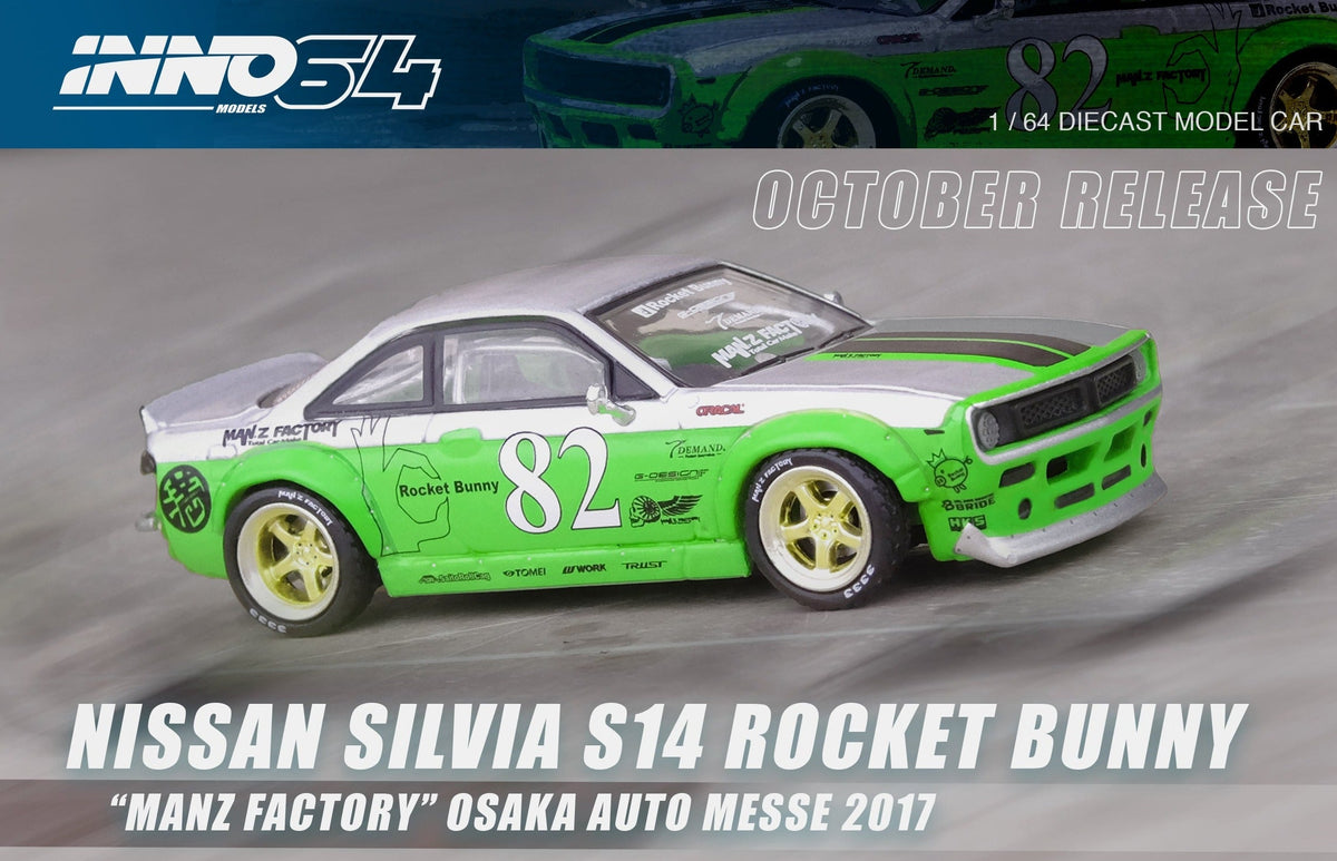 1:64 Nissan S14 Silvia Rocket Bunny Boss Aero -- Manz Factory -- INNO6