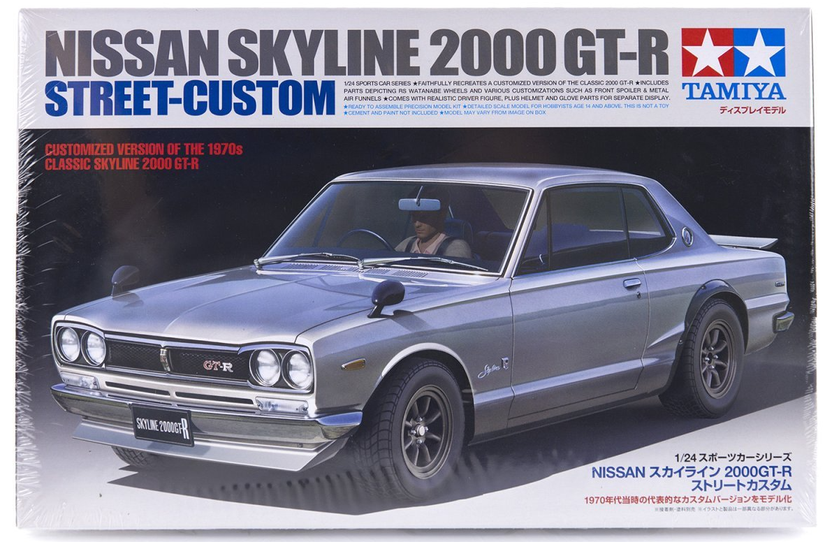 1:24 Nissan Skyline 2000 GT-R Street-Custom -- PLASTIC KIT -- Tamiya 2