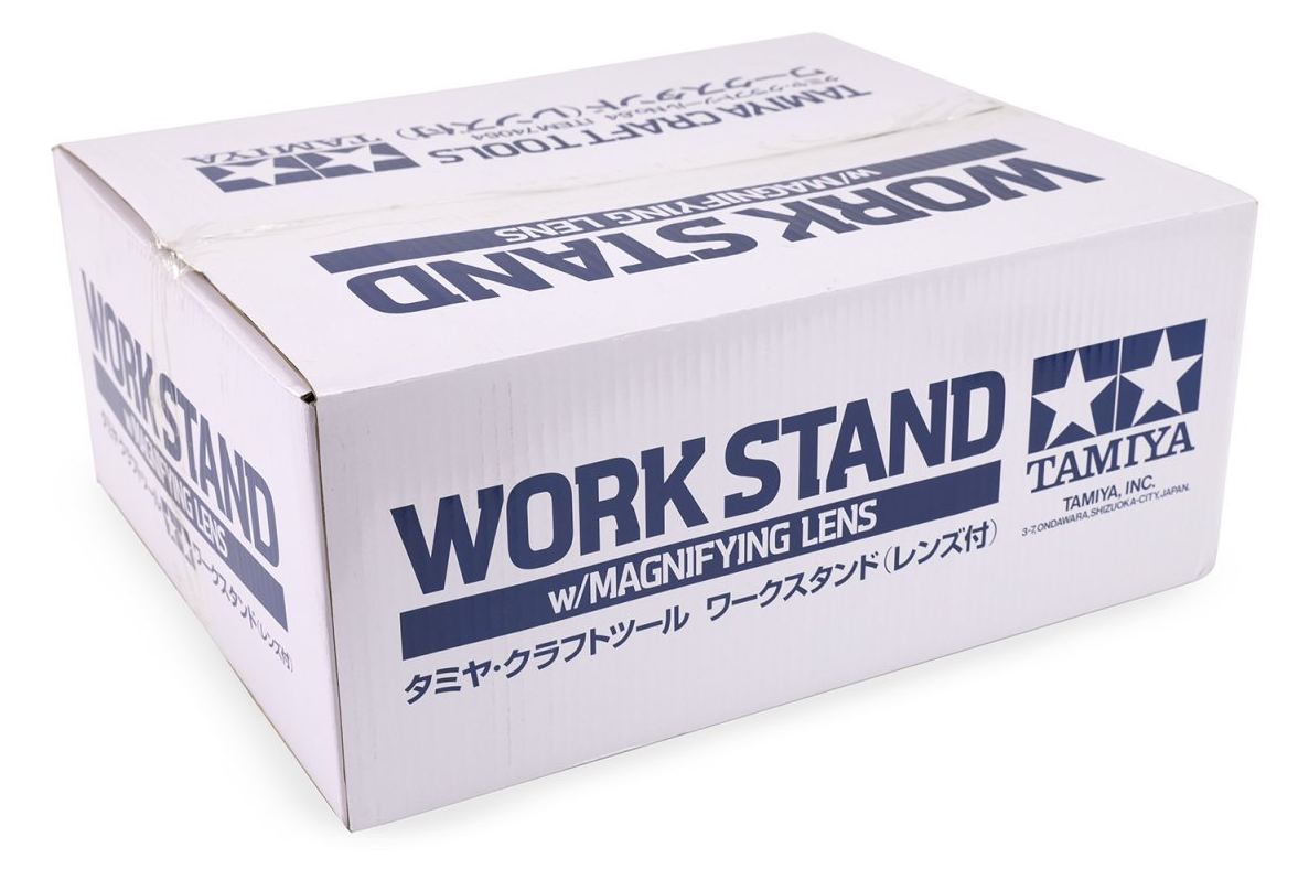 Tamiya Modellers 430x360x70mm Work Stand w/ Magnifying Lens -- 74064