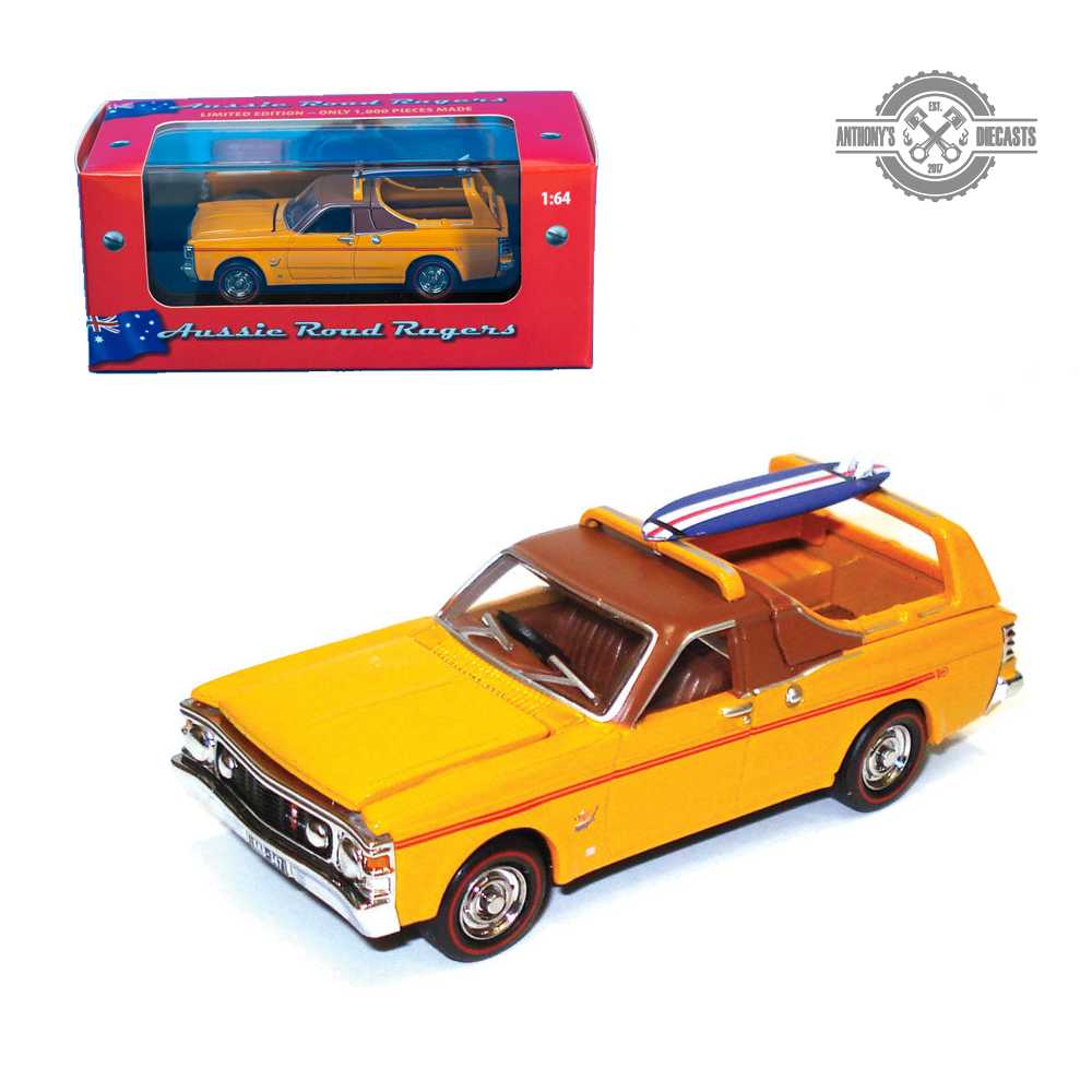1:64 1969 Ford XW Falcon Surferoo Ute -- Orange -- Cooee Classics