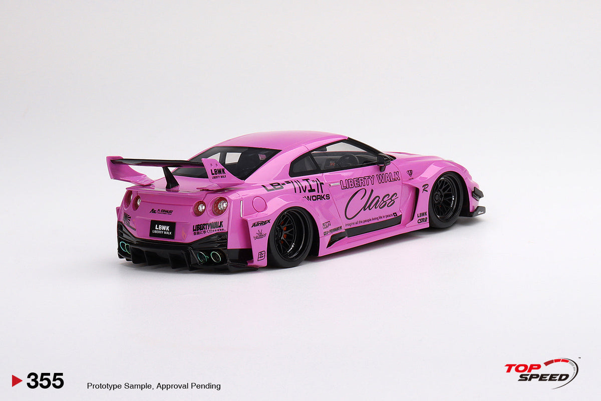 1:18 Nissan R35 GT-RR Ver.1 -- Pink "Class" LB-Silhouette WORKS GT