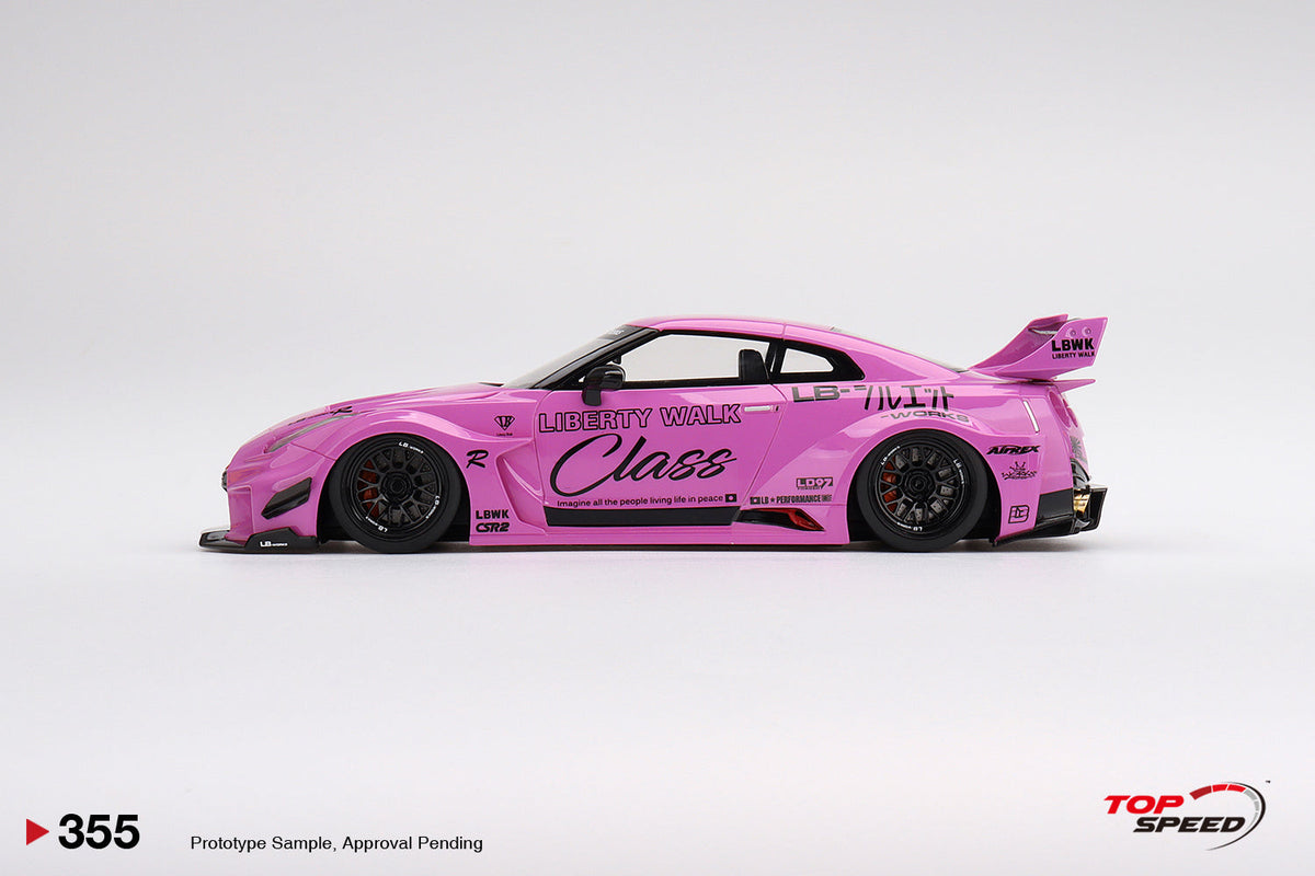 1:18 Nissan R35 GT-RR Ver.1 -- Pink "Class" LB-Silhouette WORKS GT