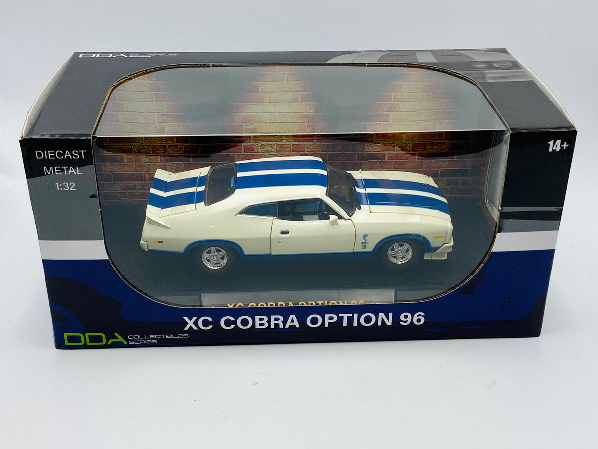 1:32 Ford Falcon XC Cobra Option 96 -- White w/Blue Stripes -- DDA Col