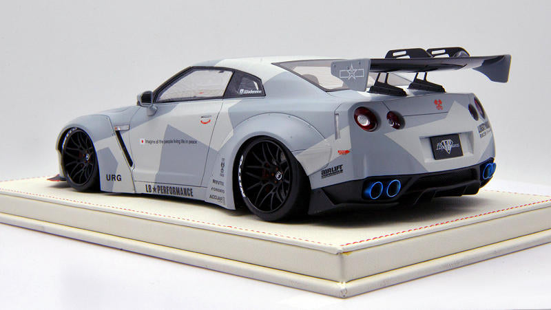 1:18 Nissan R35 GT-R J20 LB-Works -- Grey Camo LIvery -- One-Model