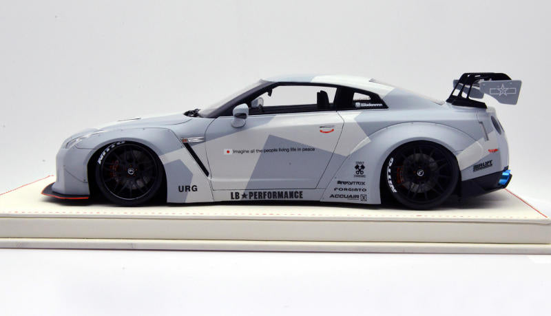 1:18 Nissan R35 GT-R J20 LB-Works -- Grey Camo LIvery -- One-Model