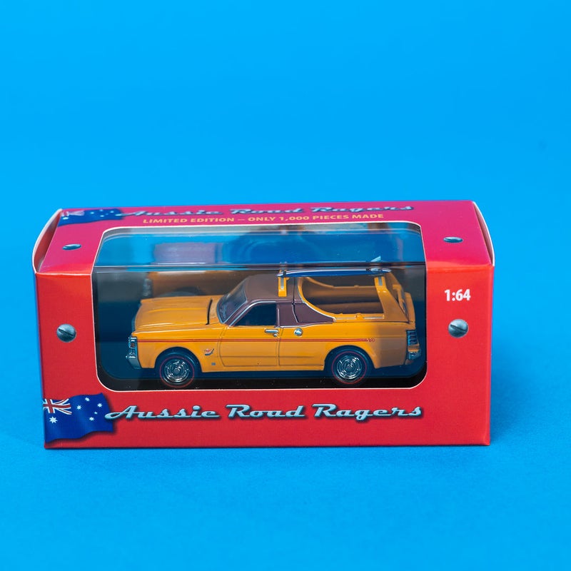 1:64 1969 Ford XW Falcon Surferoo Ute -- Orange -- Cooee Classics
